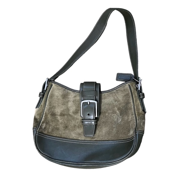 Coach | Bags | Coach Vintage 99s Suede And Leather Trim Handbag In ...